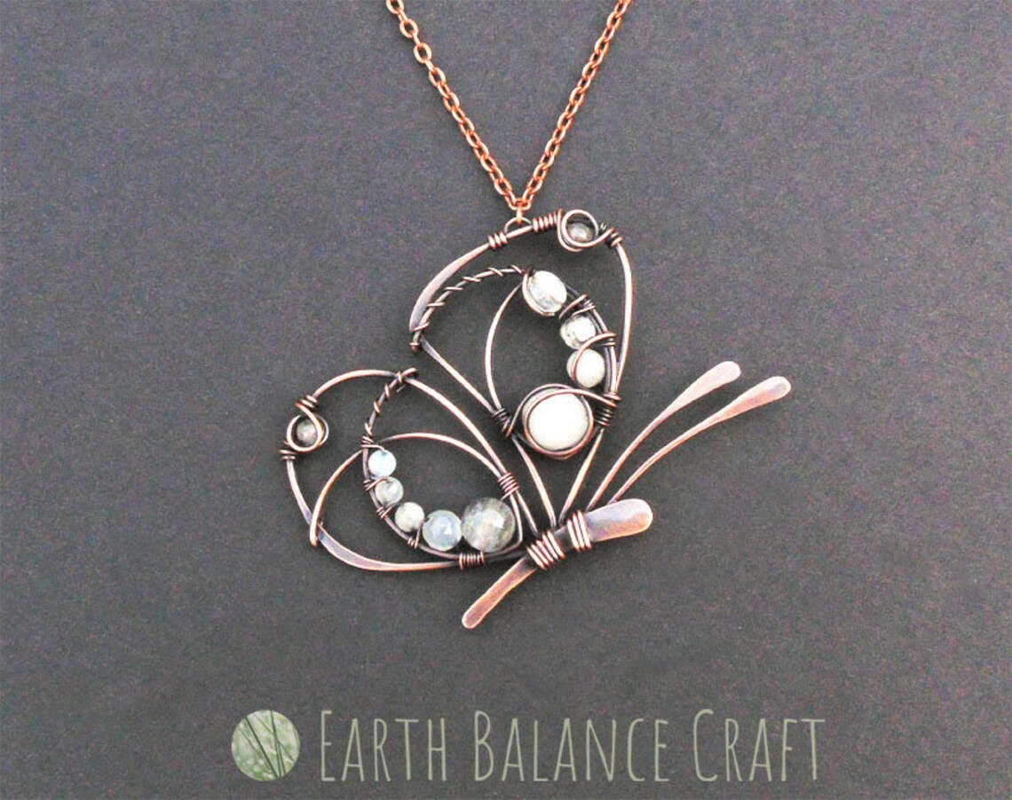 Wire Butterfly Tutorial Learn Wire Work Butterfly Jewelry - Etsy UK