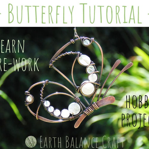 Wire Butterfly Tutorial Learn Wire Work Butterfly Jewelry - Etsy Australia