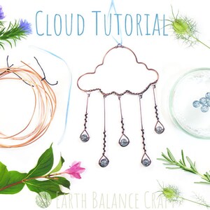 Rain Cloud Tutorial, Learn Wire Art, Craft Lesson PDF, Rain Cloud ...