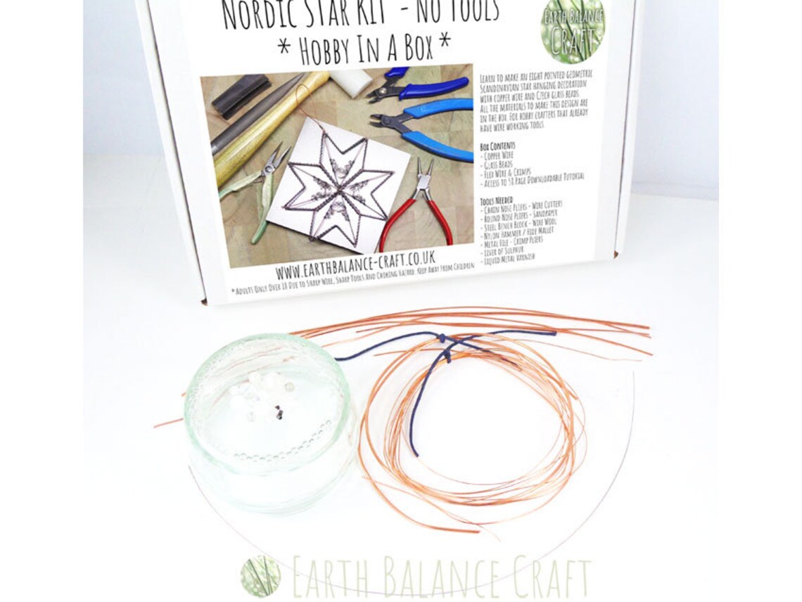 Star Kit No Tools, Nordic Star, Make at Home, DIY Craft Project, Scandi ...