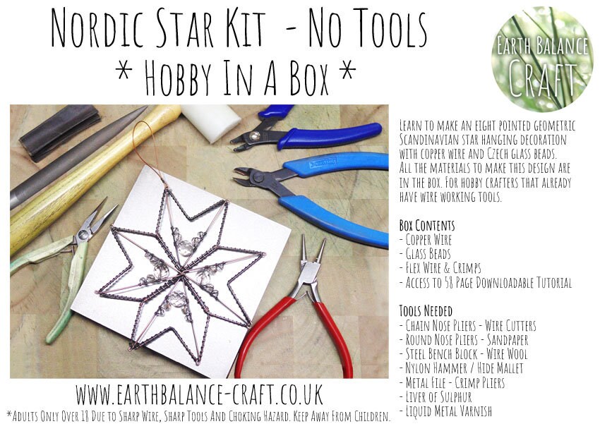 Star Kit No Tools Nordic Star Make at Home DIY Craft | Etsy