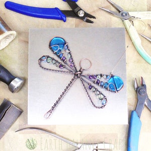 Dragonfly Kit WITH TOOLS, Suncatcher Kits, Make a Dragonfly, Hobby ...