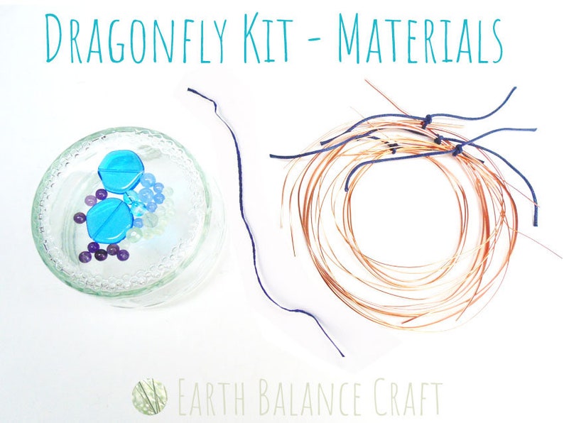 Dragonfly Kit NO TOOLS, Suncatcher Kits, Wire Work Supplies, Homemade ...