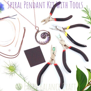 Wire Pendant Kit WITH TOOLS Beginner Jewellery Making - Etsy