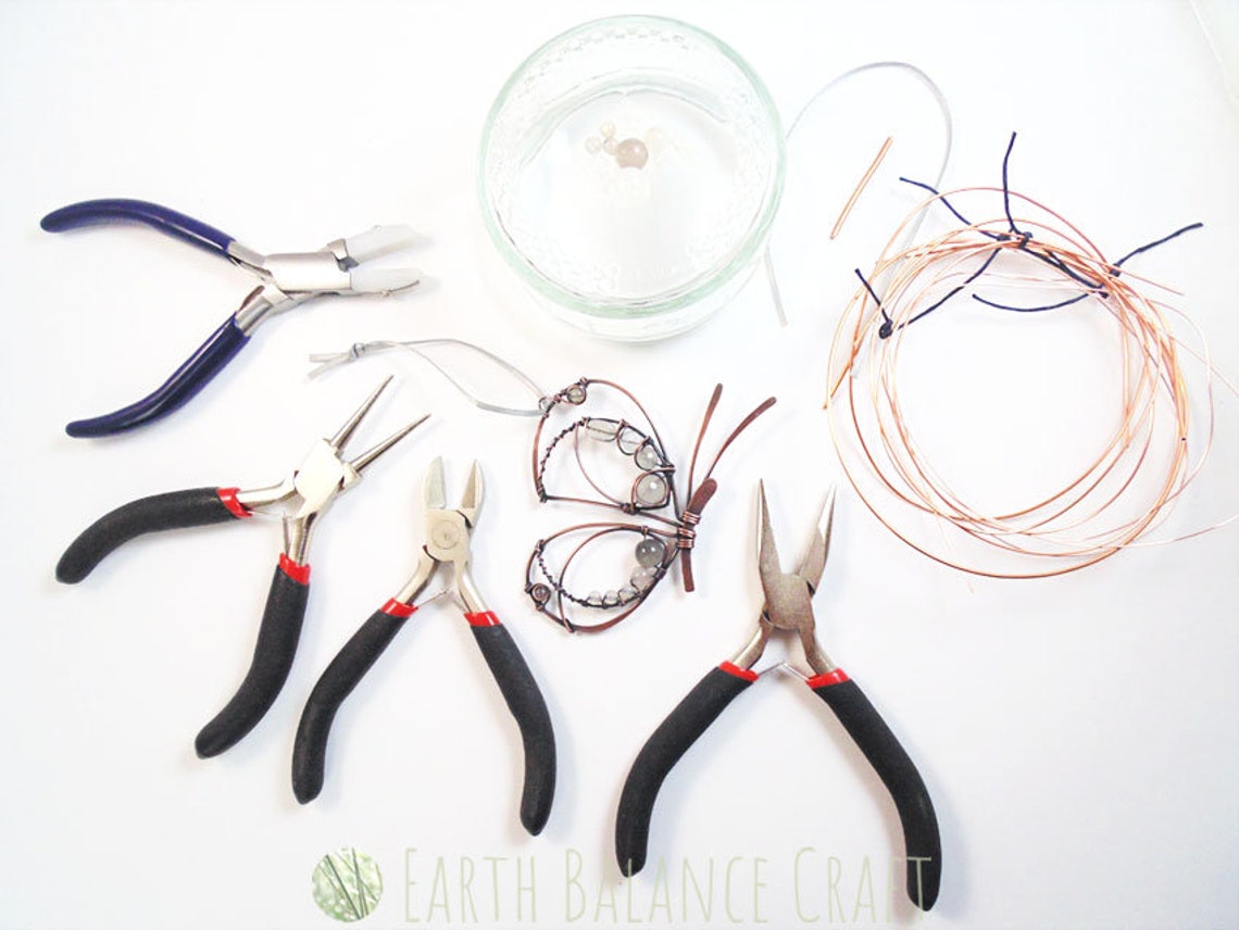 Butterfly Kit WITH TOOLS Make Your Own Wire Butterfly White - Etsy UK