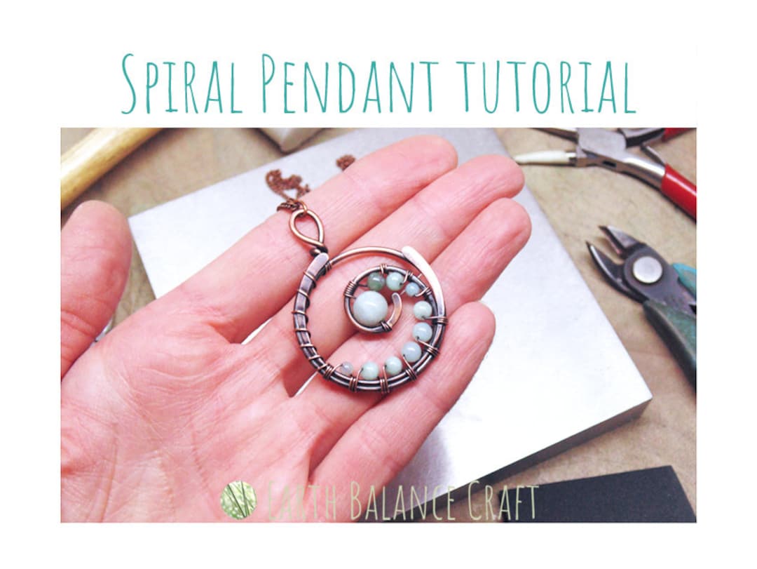 Wire Jewelry Tutorial, Beginner Project, Make a Pendant, Copper Wire ...