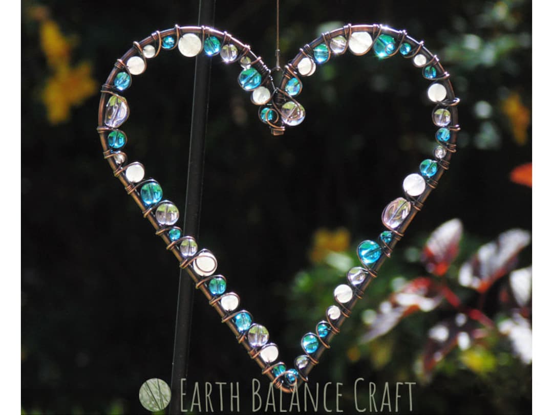 Wildflower Love Heart, Baby Blue Gift, Pastel Decoration, Aqua Wall Art ...