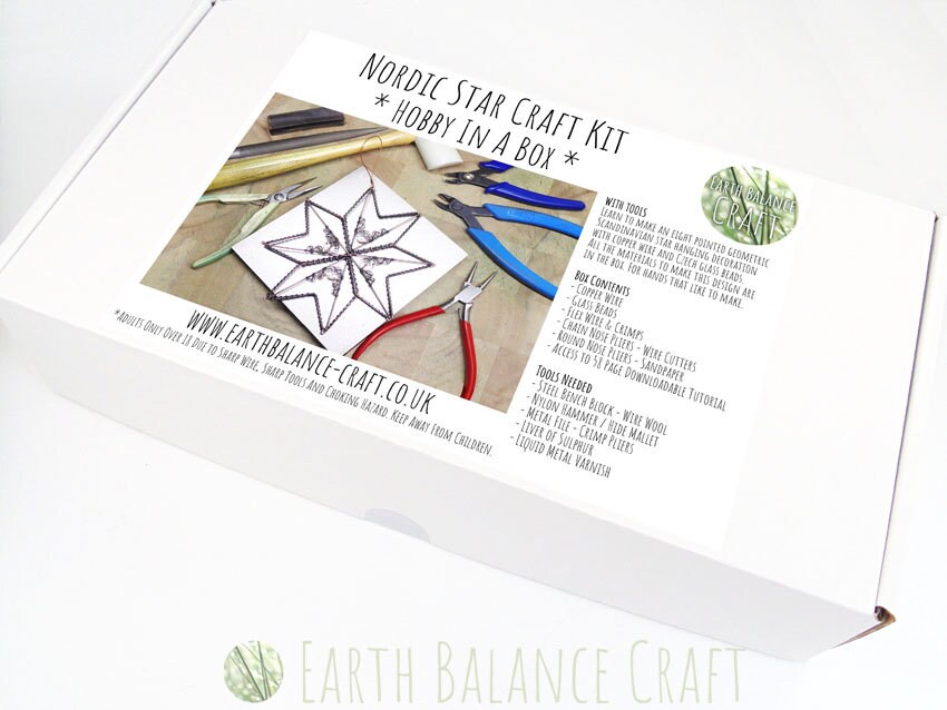 Star Kit WITH TOOLS Christmas Gift Scandi Craft Kit Make - Etsy