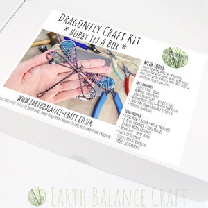 Dragonfly Kit WITH TOOLS, Suncatcher Kits, Make a Dragonfly, Hobby ...