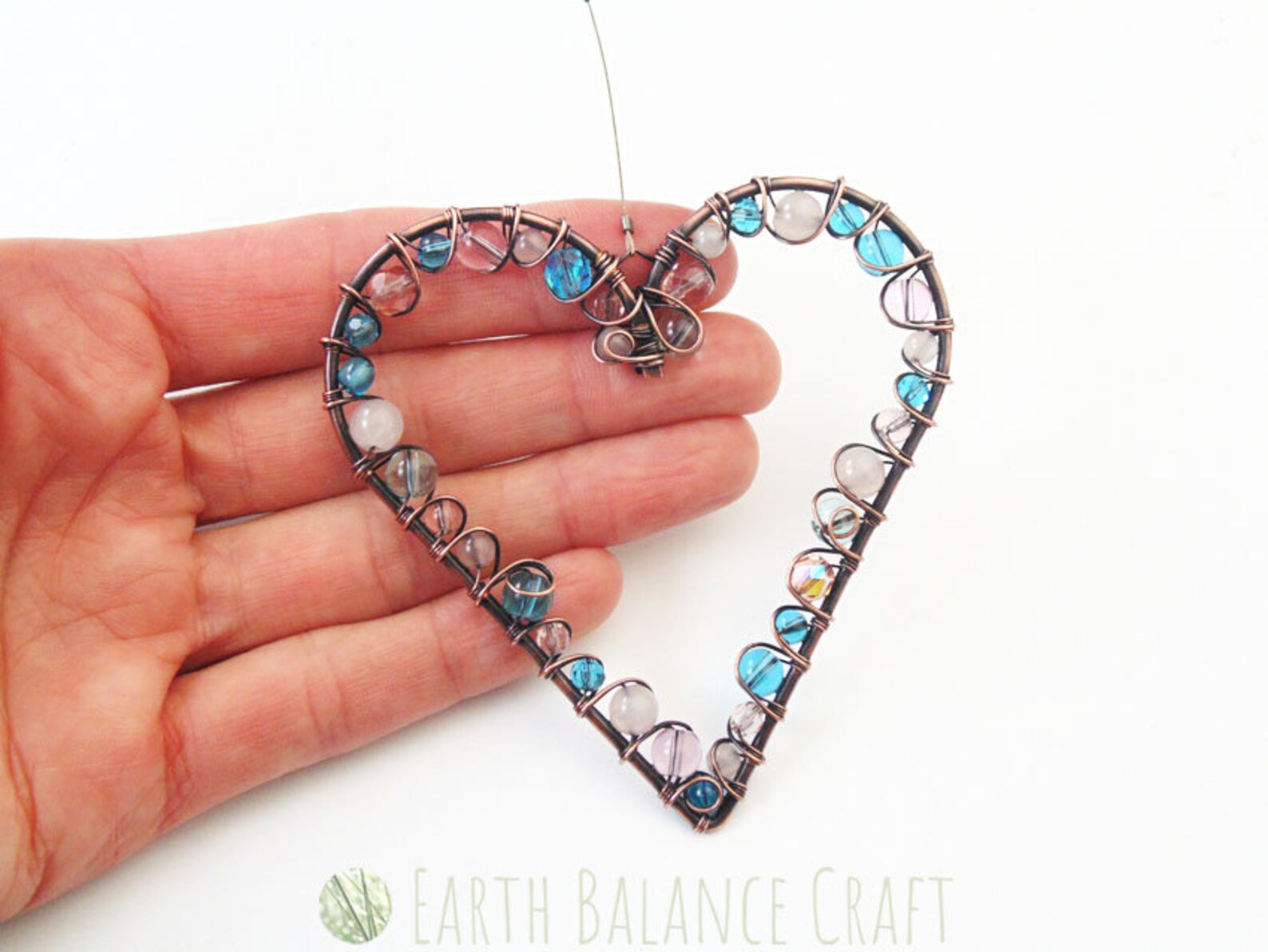 Wildflower Love Heart, Baby Blue Gift, Pastel Decoration, Aqua Wall Art ...