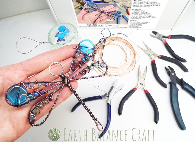Dragonfly Kit WITH TOOLS Suncatcher Kits Make a Dragonfly | Etsy