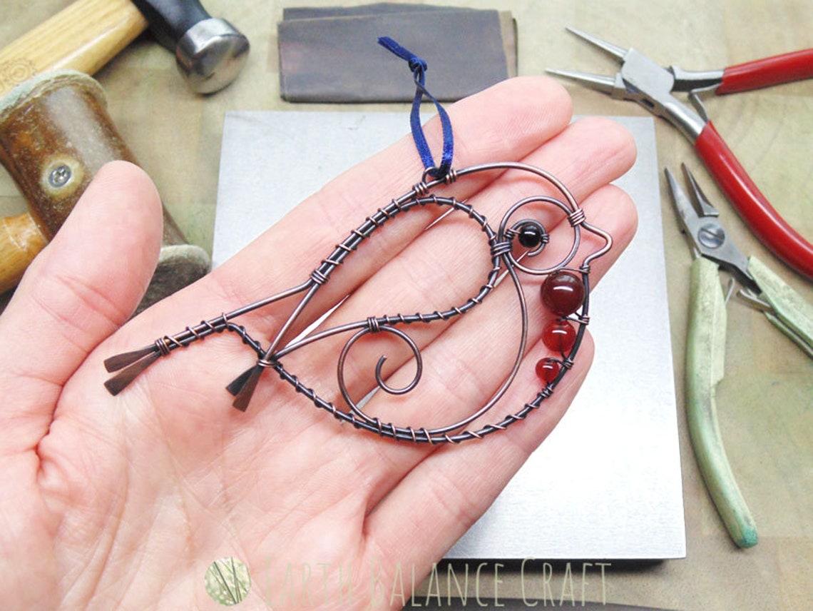 Bird Tutorial, Make a Red Robin, PDF Download, Wire Craft Tutorials ...