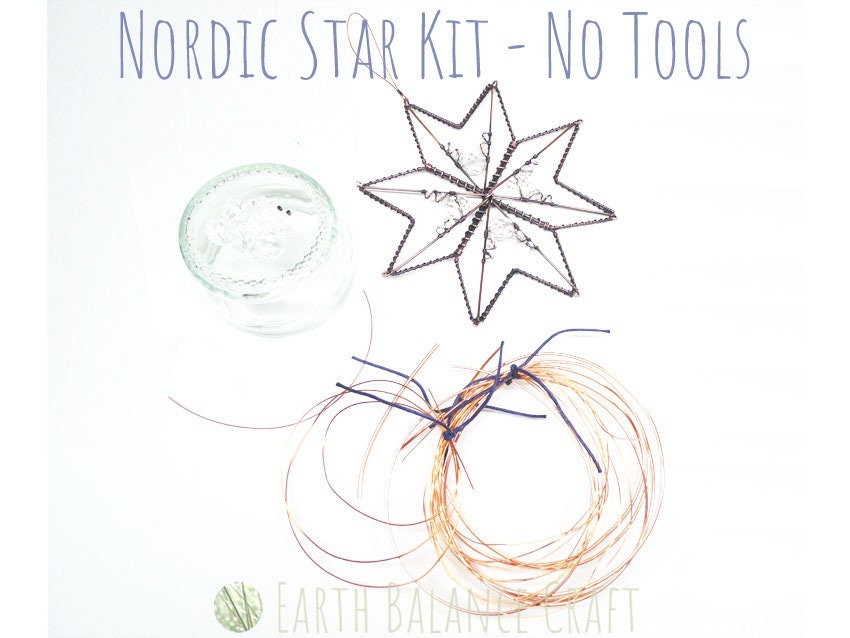Star Kit No Tools, Nordic Star, Make at Home, DIY Craft Project, Scandi ...