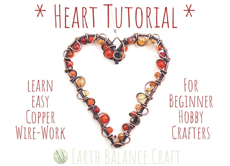 Wire Heart Tutorial Easy Craft Project Downloadable PDF - Etsy
