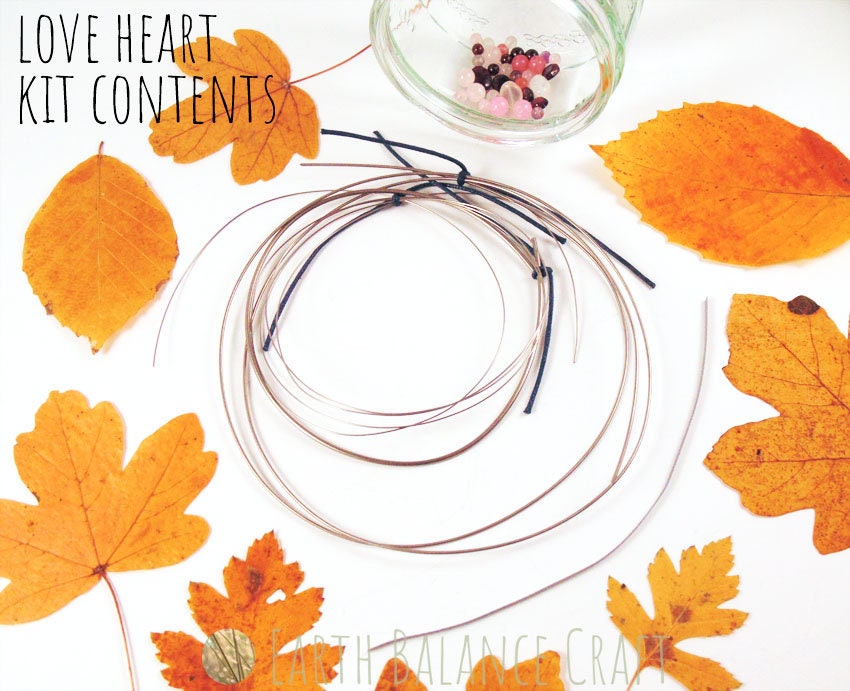 Love Heart Craft Kit No Tools Learn to Wire Wrap Kits for | Etsy