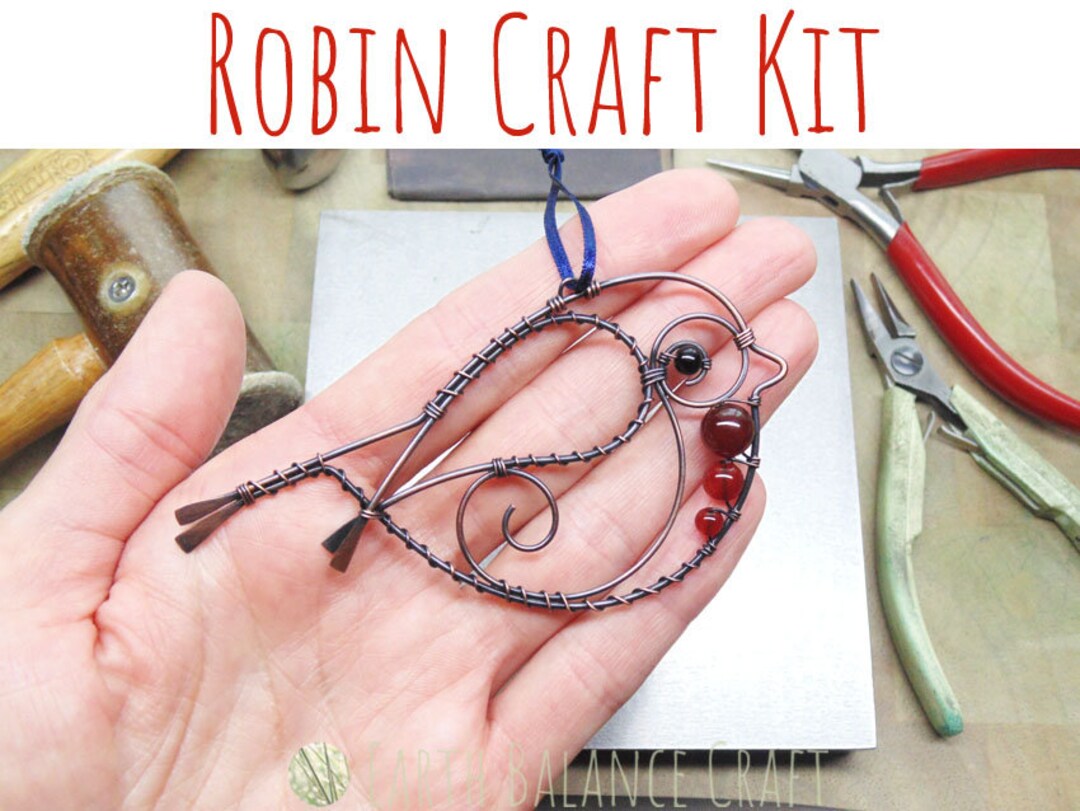 Wire Robin Kit, Robin Gifts, Wire Bird Kit, DIY Kit, Hobby Kits, Decor ...
