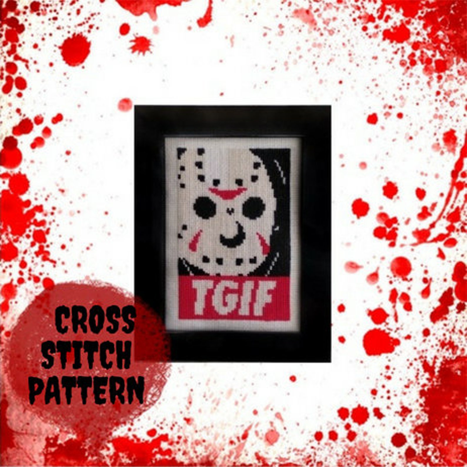 TGIF 13, Cross Stitch Pattern, Pattern Only, Instant Download, JPEG ...