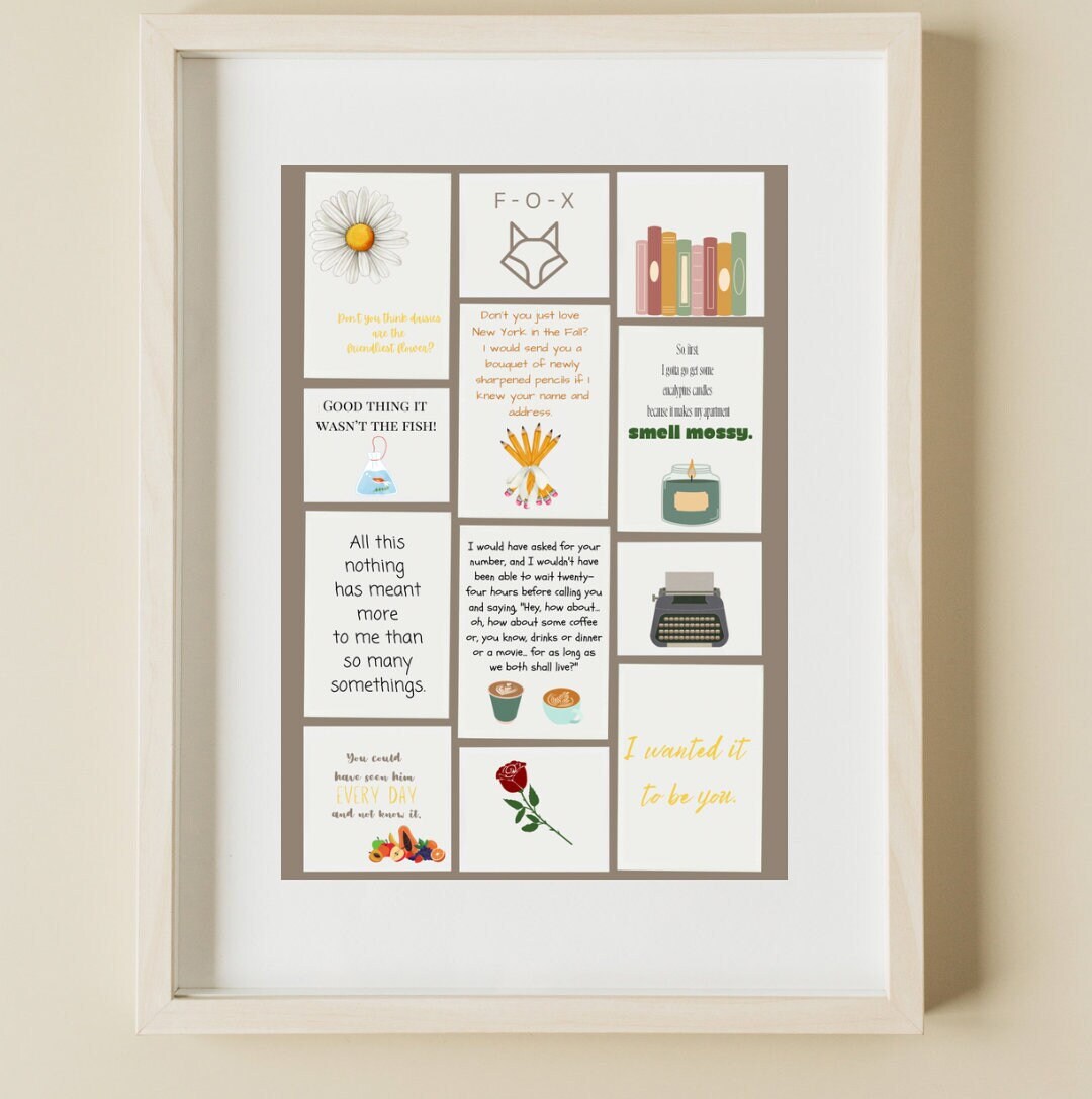 Youve Got Mail Inspired Quote Collage Instant Download - Etsy