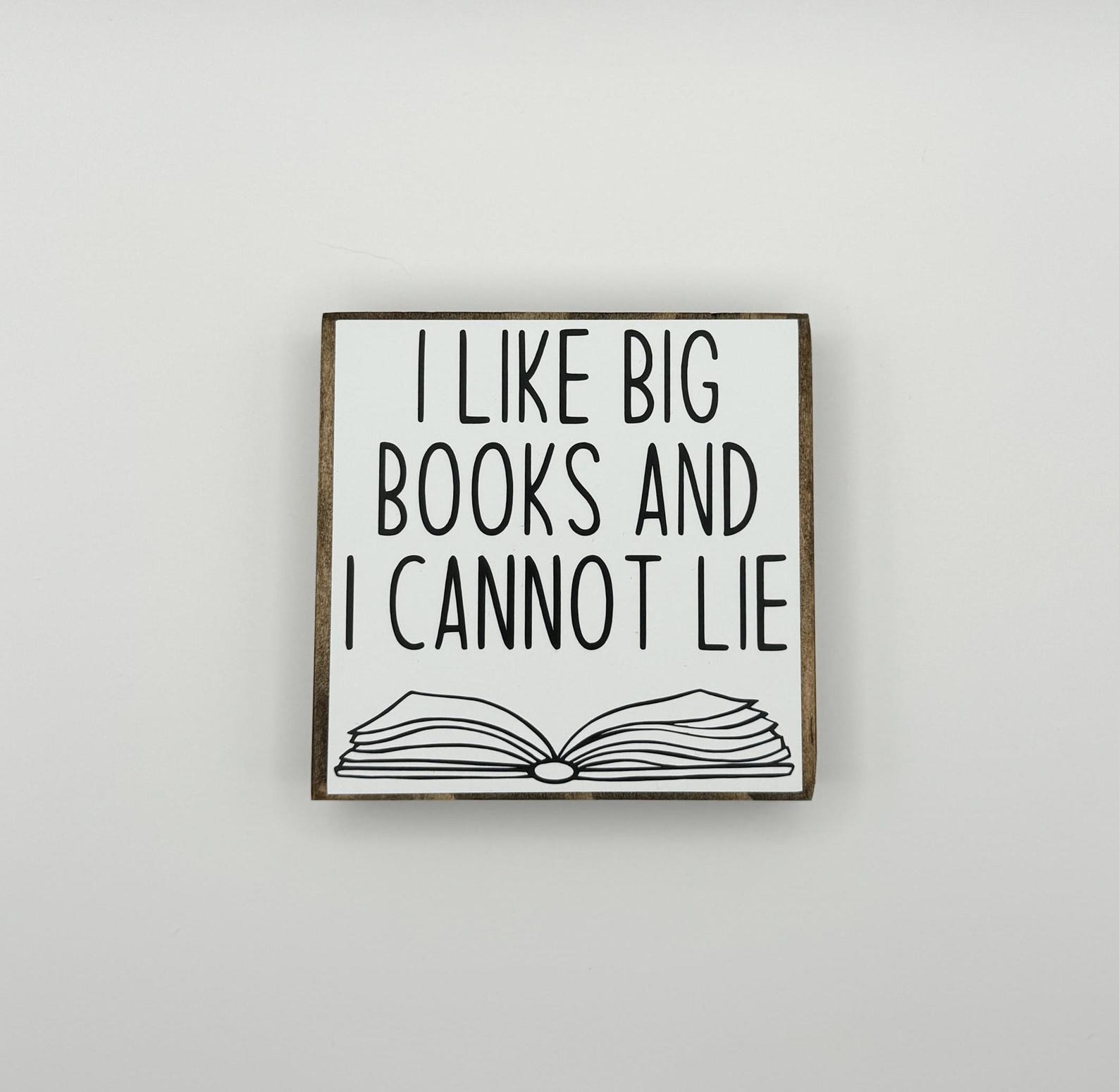 I Like Big Books and I Cannot Lie, Small Table Decor Sign, Accent Sign ...