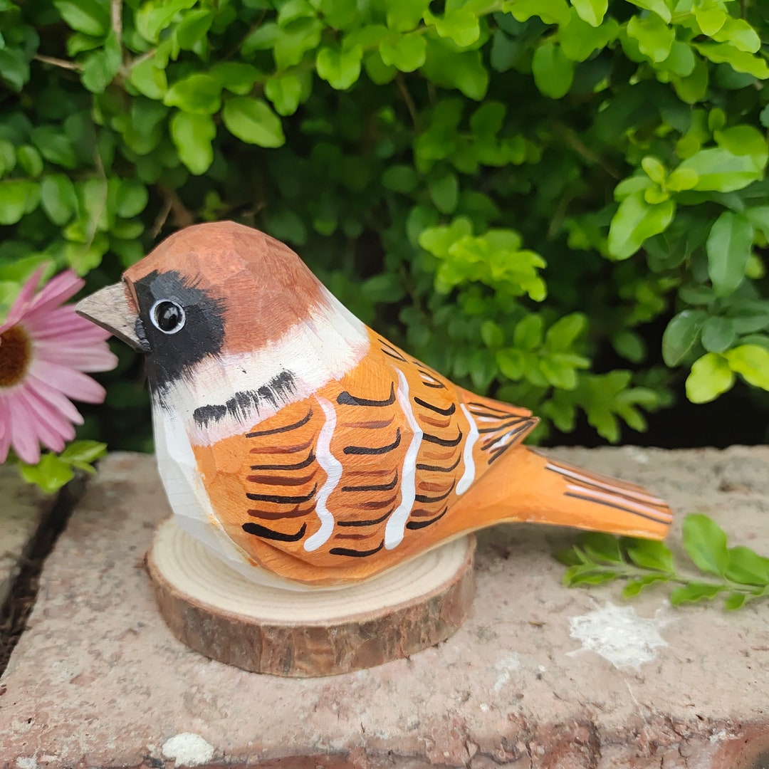 Bird Statue,wooden Bird,wooden Bird Sculpture,home Decor,bird Decor ...