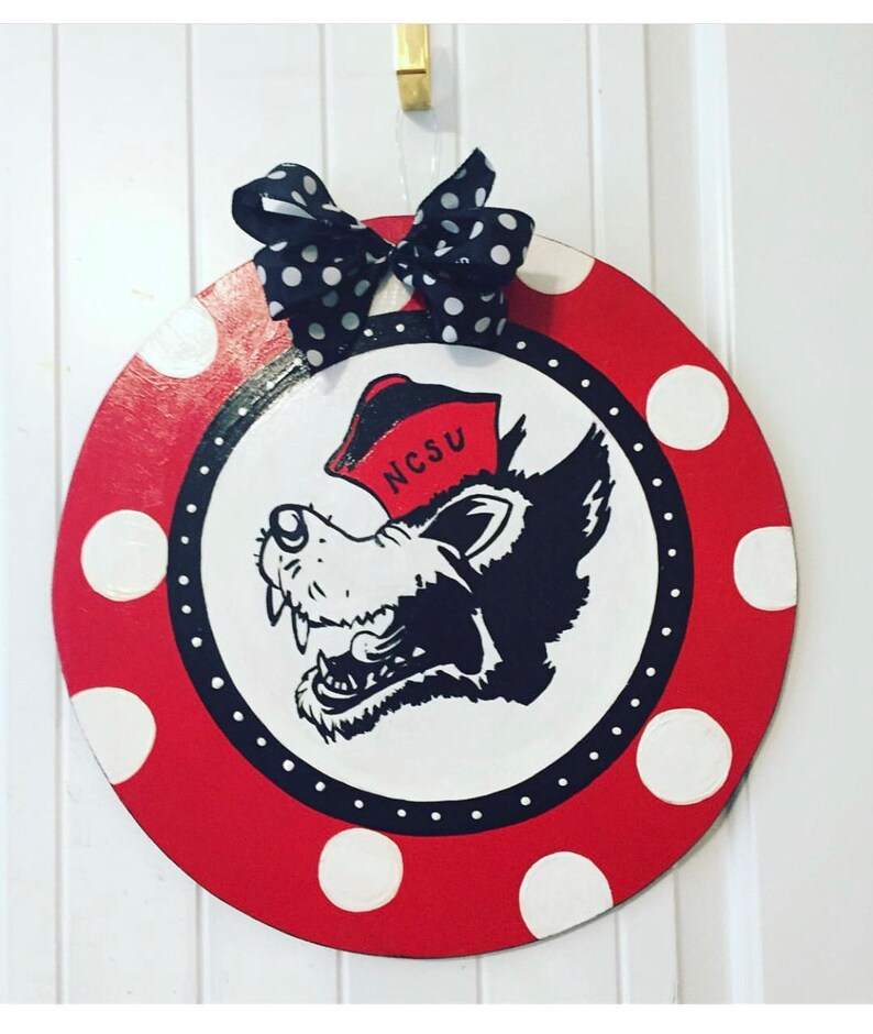 NC State Door Hanger - Etsy