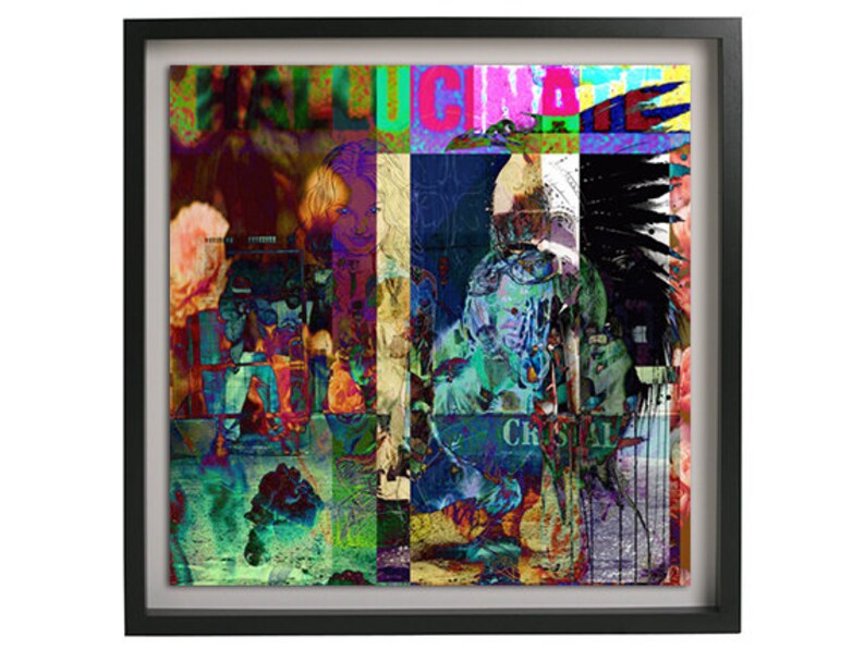 Abstract Digital Collage Wall Art Print Hallucinate DMT Giclee - Etsy