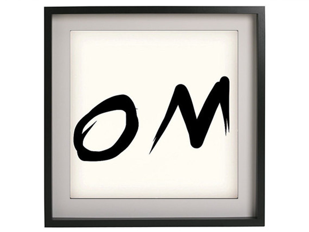 OM Typography Graffiti Ink Street Drawing Digital Wall Art Print ...