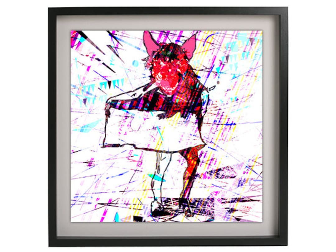 Matador Woman Monster Digital Art Print Colourful Poster Graffiti ...