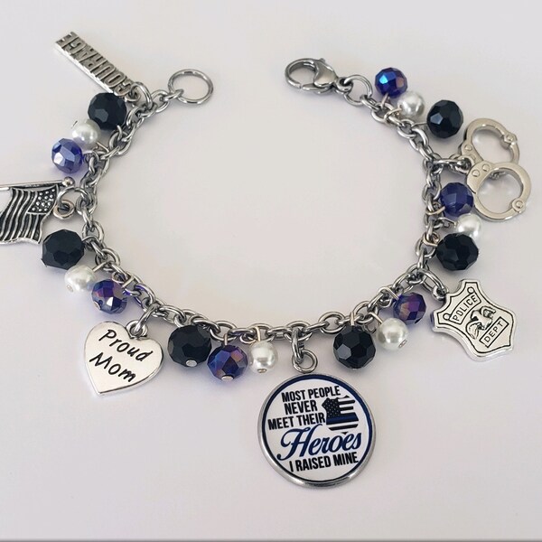 Police Mom and Son Svg - Etsy