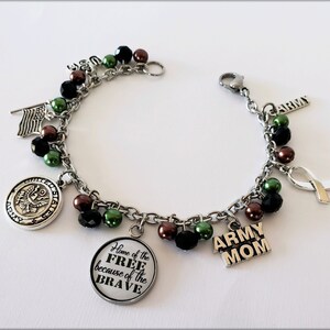 Army Mom Army Mom Gift Army Mom Bracelet Army Mom Jewelry - Etsy