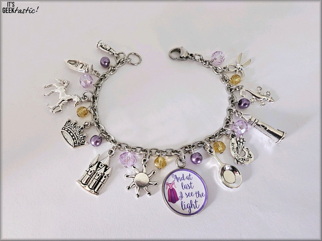 Rapunzel, Tangle Theme Bracelet, Classic Book Rapunzel Jewelry ...