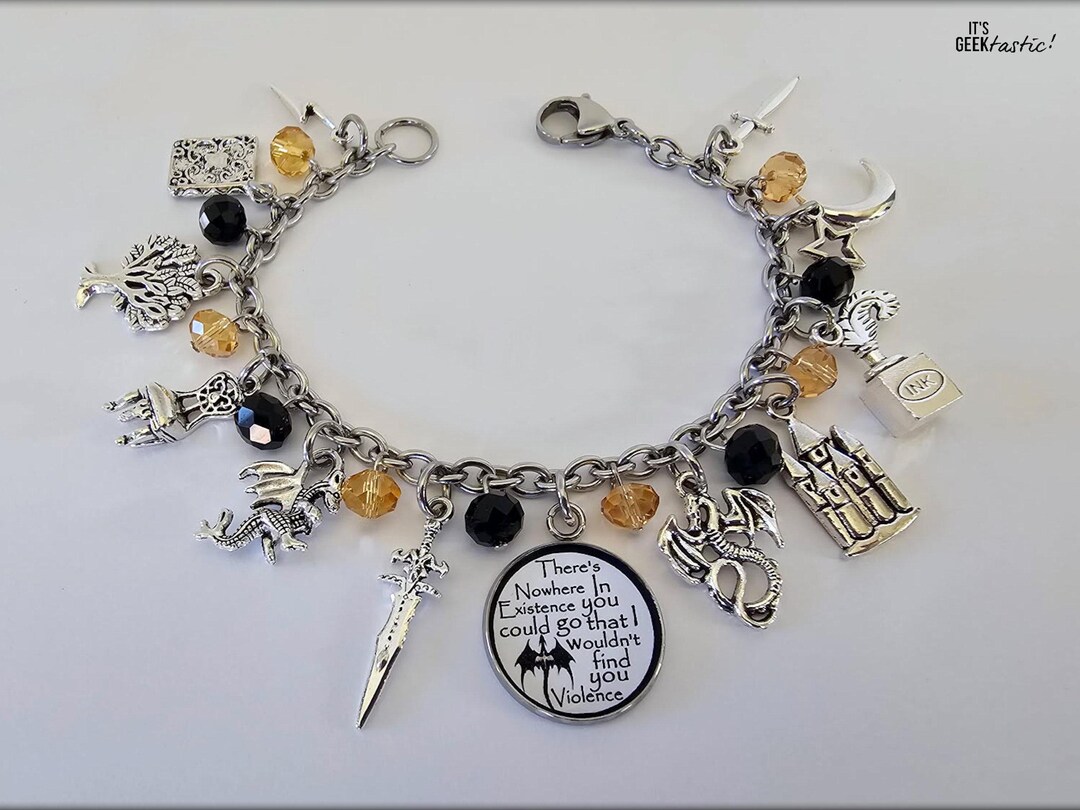 Fourth Wing Story Theme Bracelet, Forth Wing Jewelry, Violet, Fourth ...