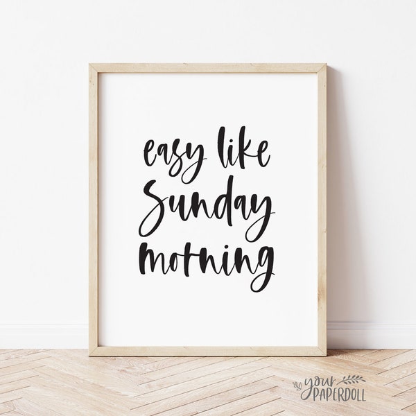 Easy Like Sunday - Etsy