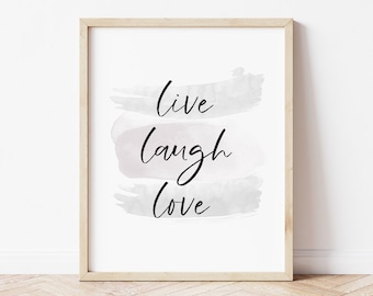 Live Love Laugh Poster - Etsy