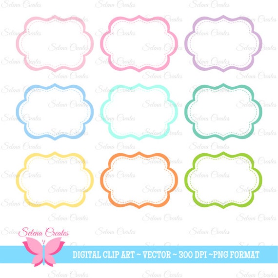 Pink Bracket Frame Clipart
