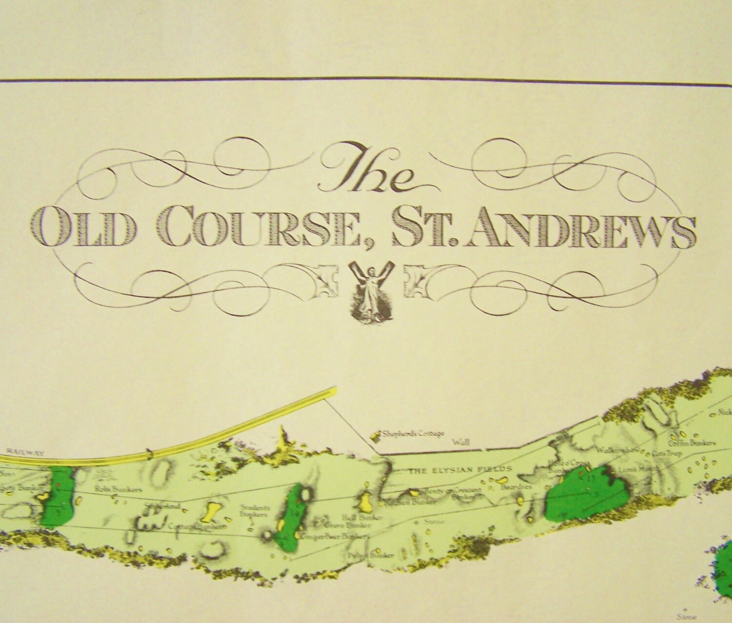 SCOTTISH GOLF the Old Course at St. Andrews, Scotland Reproduction ...