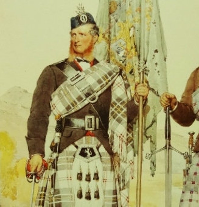 LACHLAN & EWAN MACPHERSON From Victorian Watercolor by - Etsy