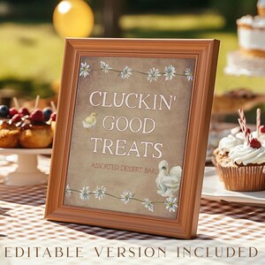 EDITABLE Table Sign Chick is ONE Birthday Decor Spring Birthday Idea ...