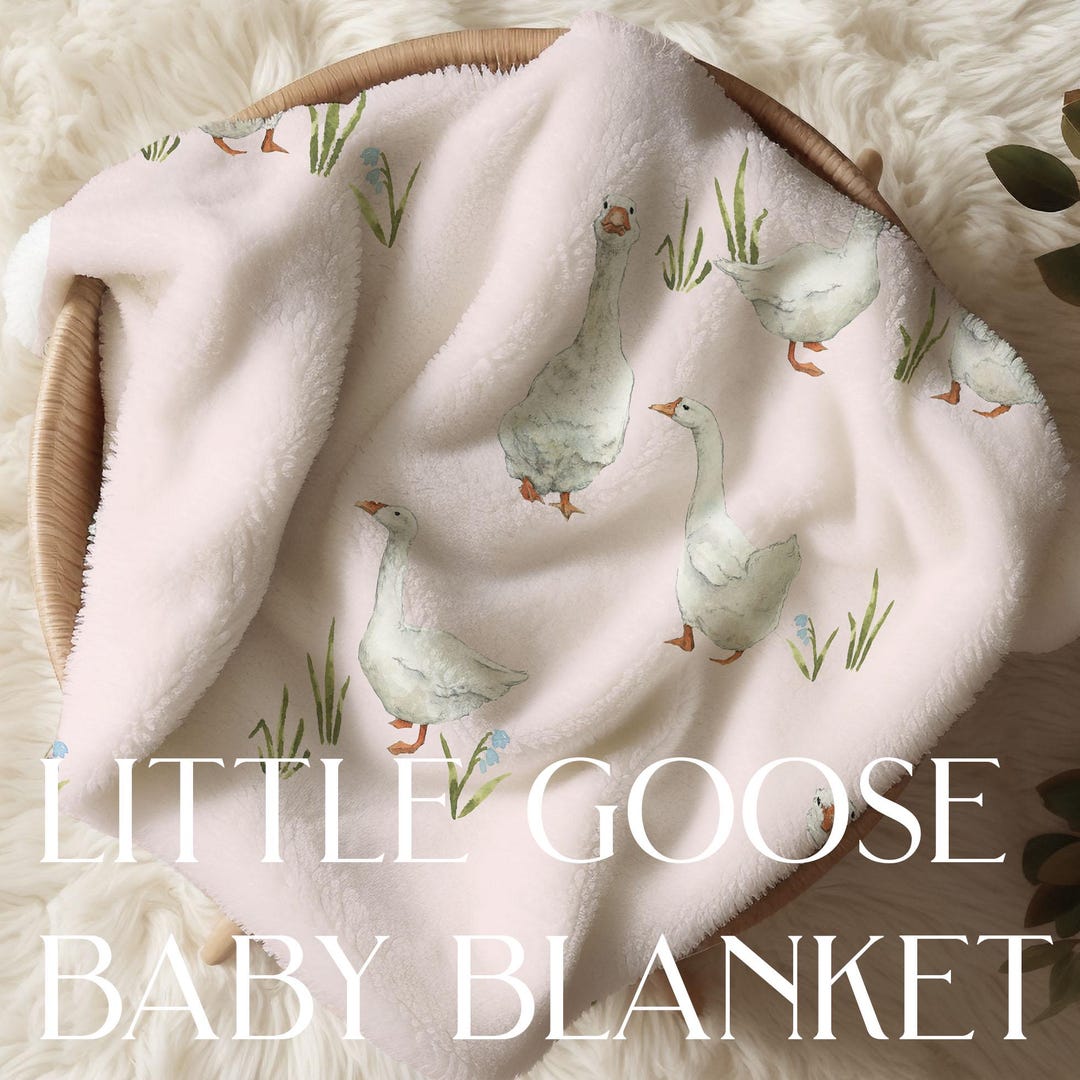 Customized Baby Blanket Girl Goose Blanket Personalized Hospital ...