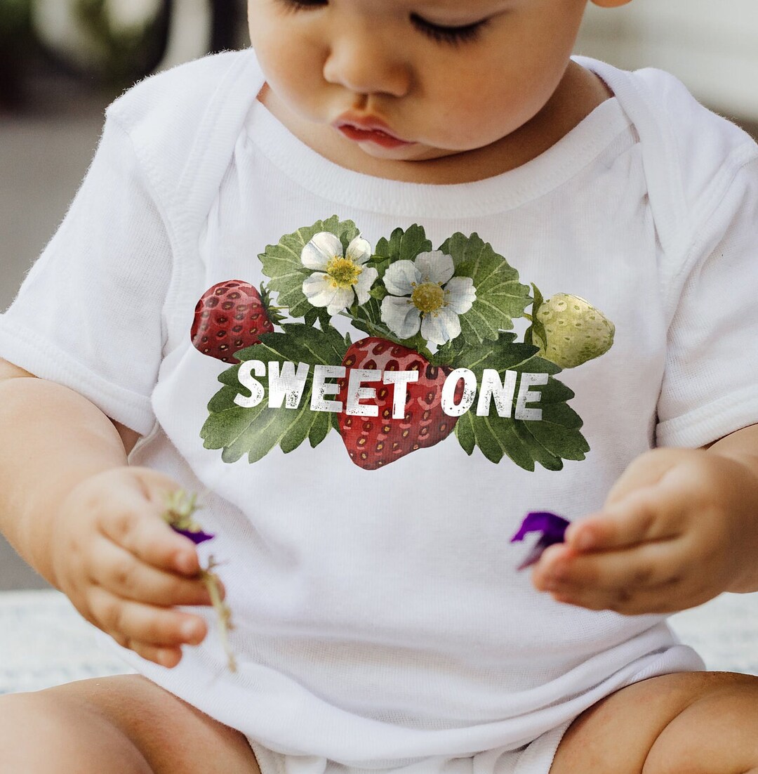 Berry Sweet One Strawberry Shirt Baby 1st Birthday Onesie Strawberry ...