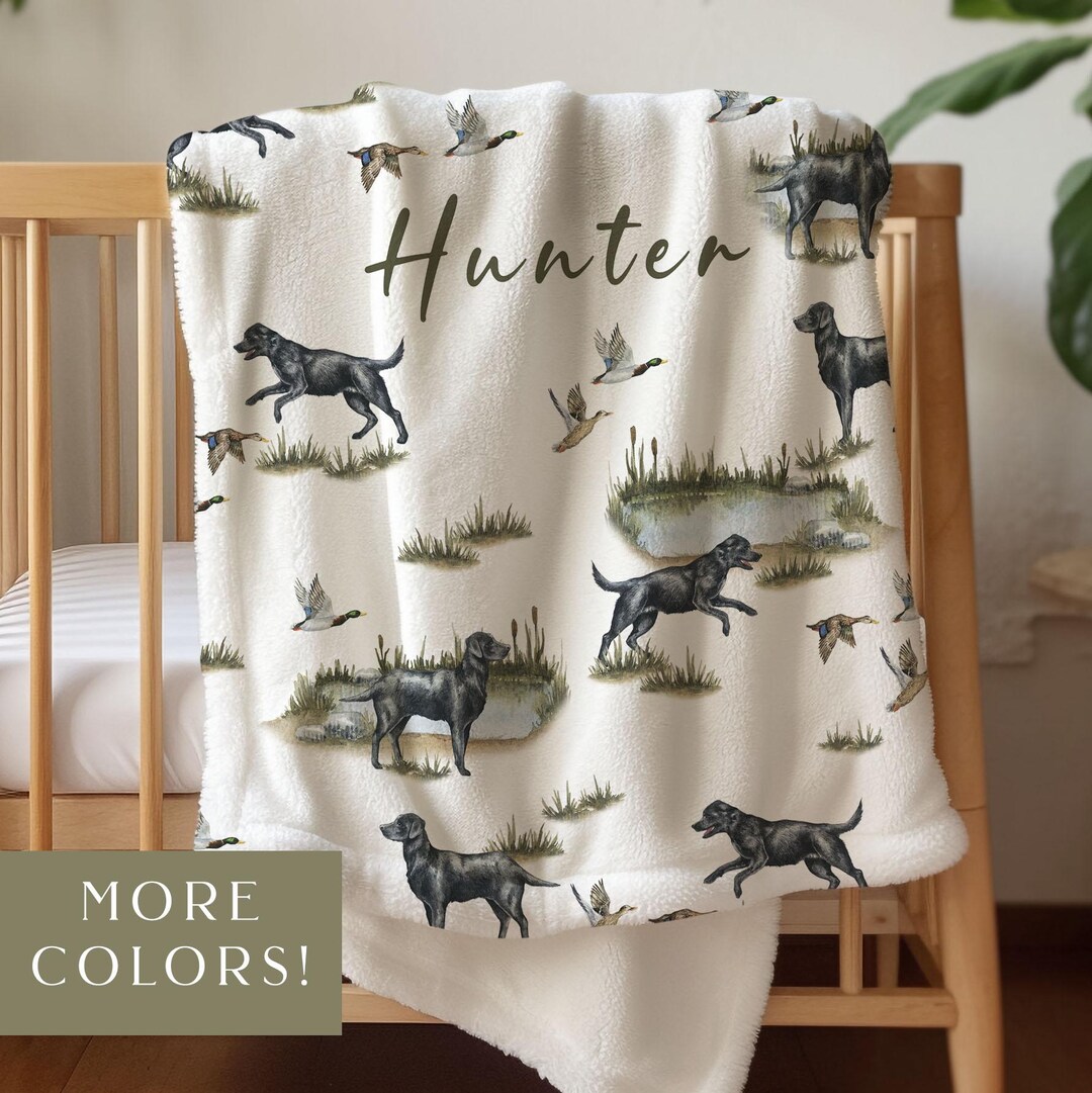 Personalized Blanket Mallard Duck Nursery Custom Name Gift Baby Boy ...
