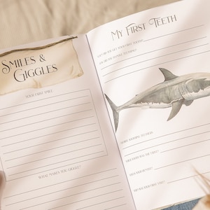 Baby Memory Book Baby Ocean Themed Baby Book Under the Sea Baby Shower ...