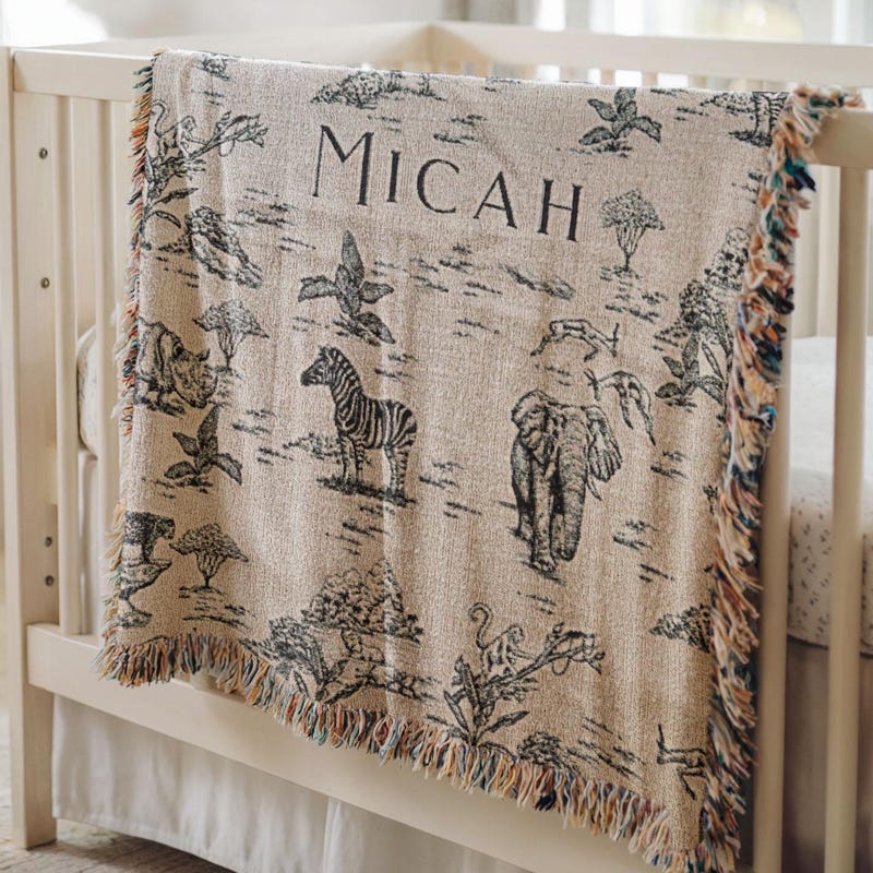 Toile Safari Bedding - Etsy