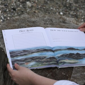 Ocean Themed Baby Memory Book Nautical Baby Album Baby's First Year ...