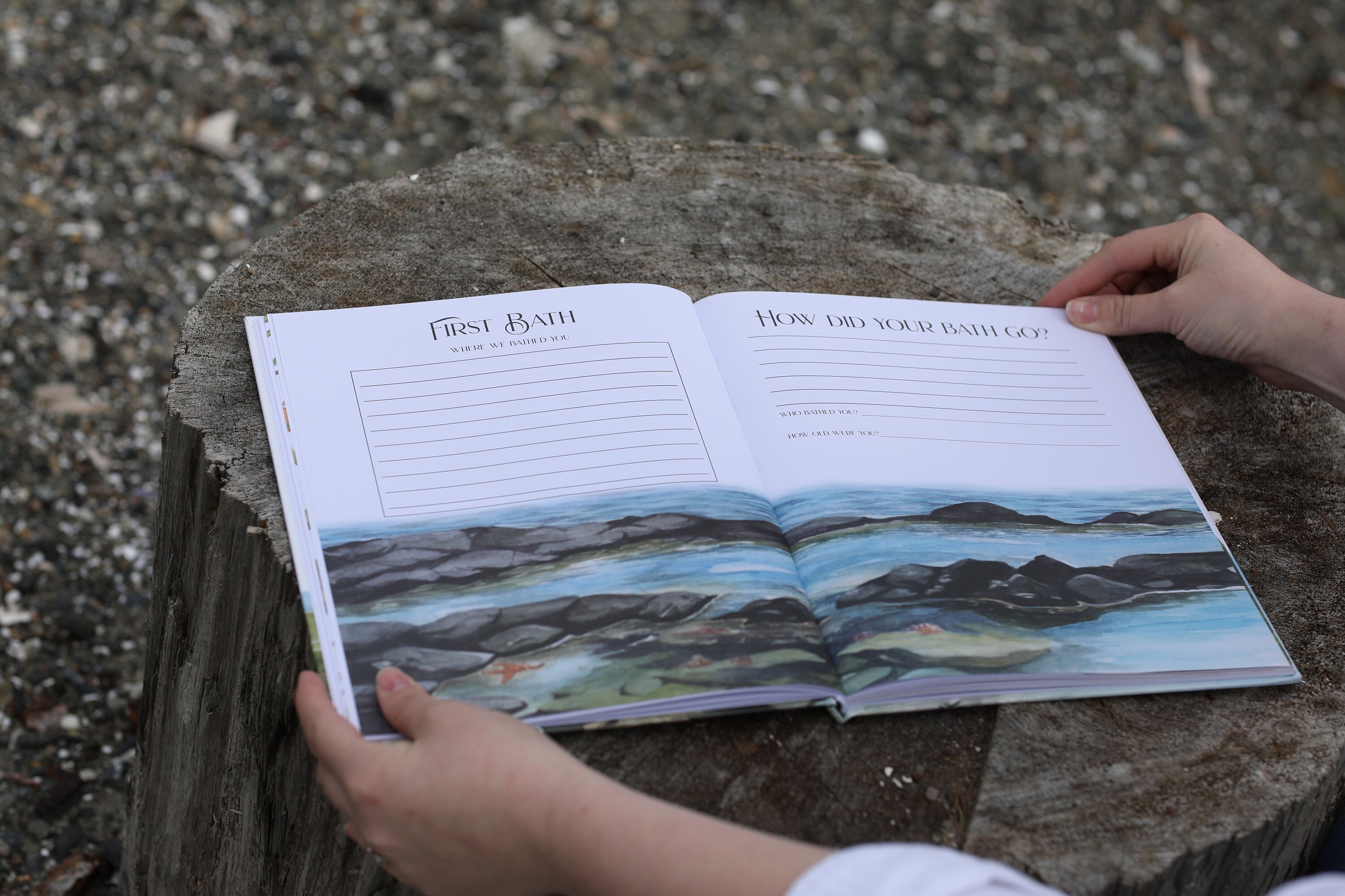 Ocean Themed Baby Memory Book Nautical Baby Album Baby's - Etsy