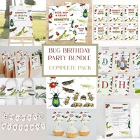 Bug Birthday Banner - Insect Birthday, Bug Birthday Party, Bug Insects ...