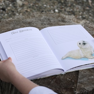 Ocean Themed Baby Memory Book Nautical Baby Album Baby's First Year ...