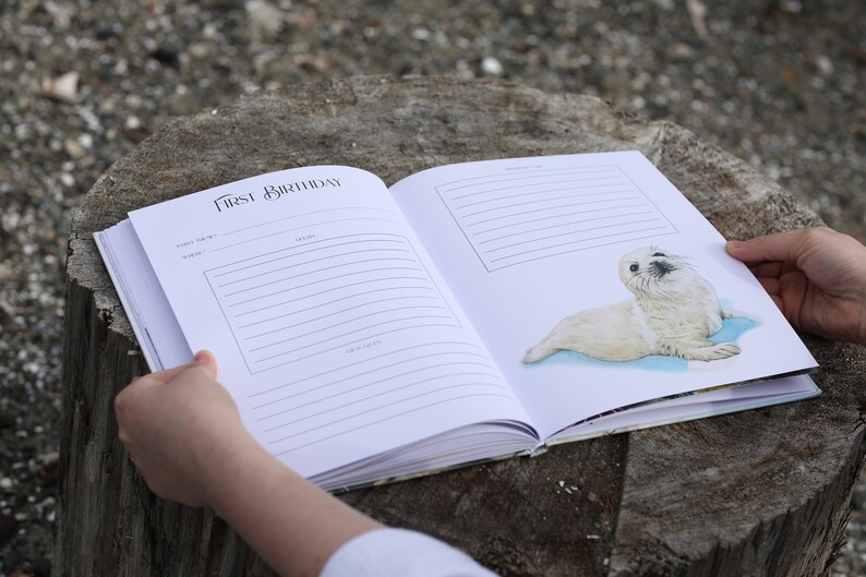Ocean Themed Baby Memory Book Nautical Baby Album Baby's - Etsy