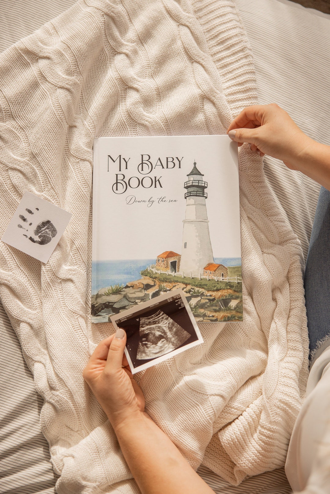 Baby Memory Book Baby Ocean Themed Baby Book Under the Sea Baby Shower ...