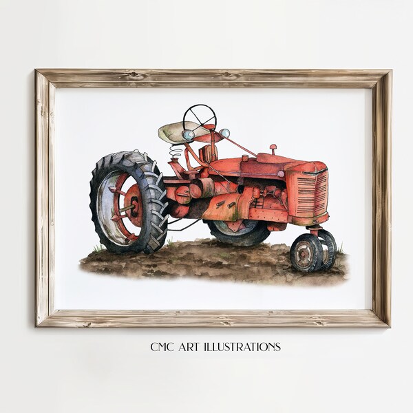 Tractor Art - Etsy